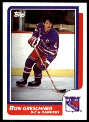 1986-87 Topps Ron Greschner . New York Rangers #18 | eBay