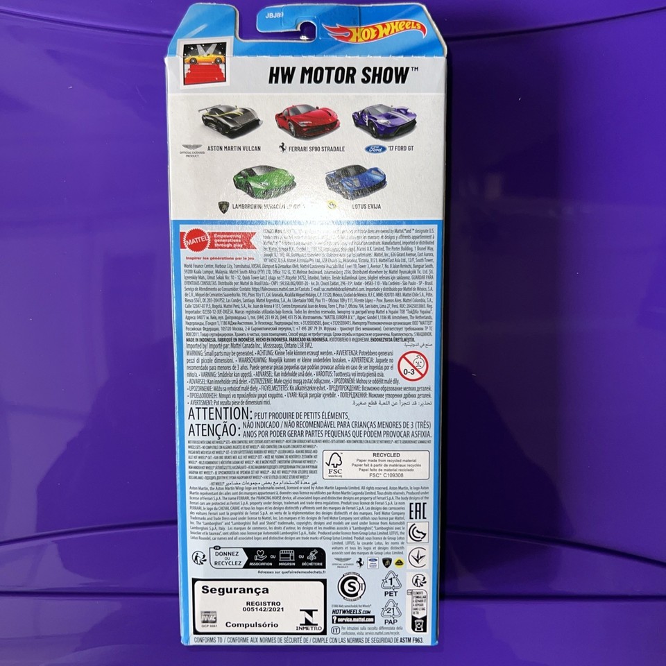2025 Hot Wheels HW Motor Show 5-Pack Ferrari Aston Ford Lamborghini ...