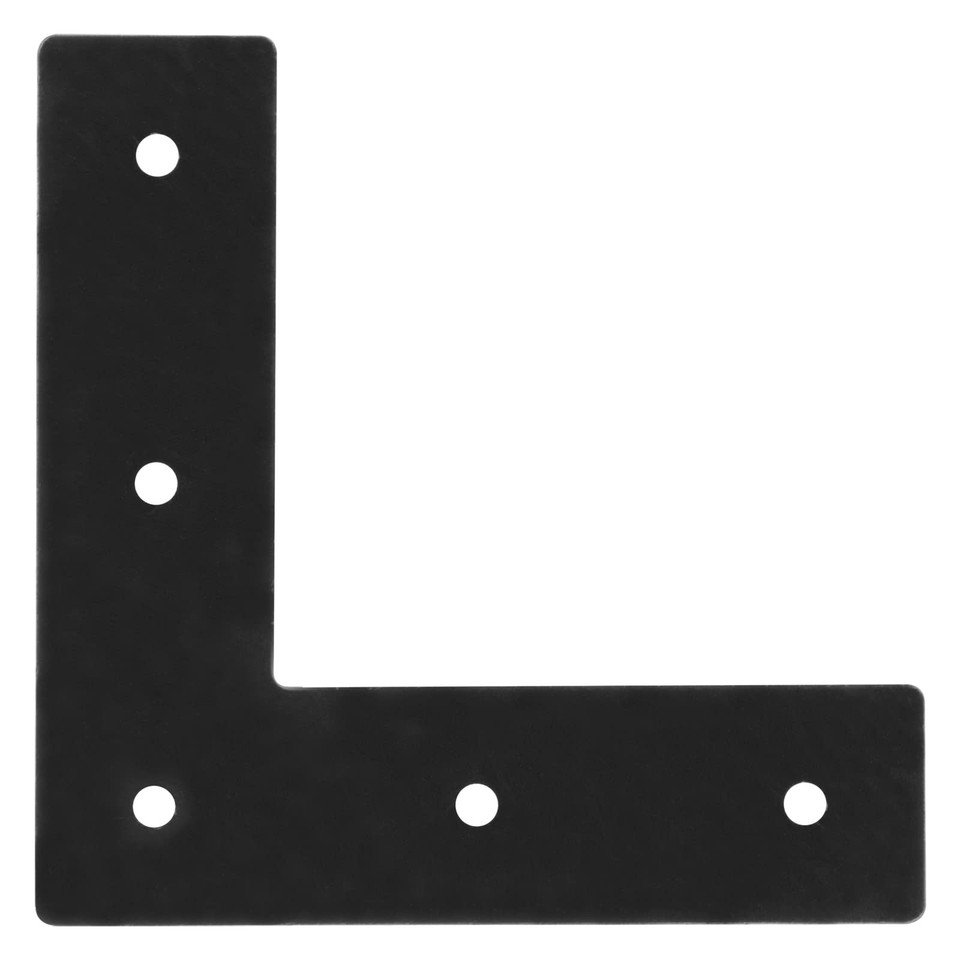 6 Pack Heavy Duty L Shape Tie Flat Mending Plate, 6" Flat Corner Brace ...