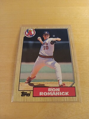 1987 Topps #136 RON ROMANICK California Angels Baseball Card, Pitcher ...