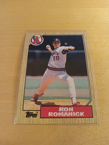 1987 Topps #136 RON ROMANICK California Angels Baseball Card, Pitcher ...