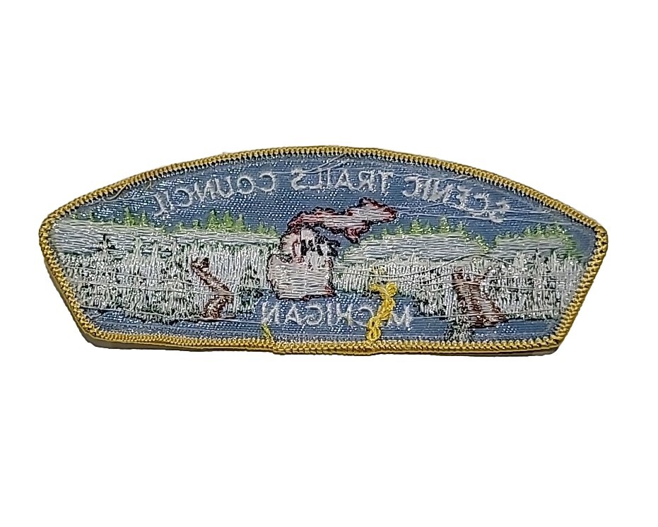 Early Scenic Trails Council Strip Flap CSP Michigan - 1392 | eBay