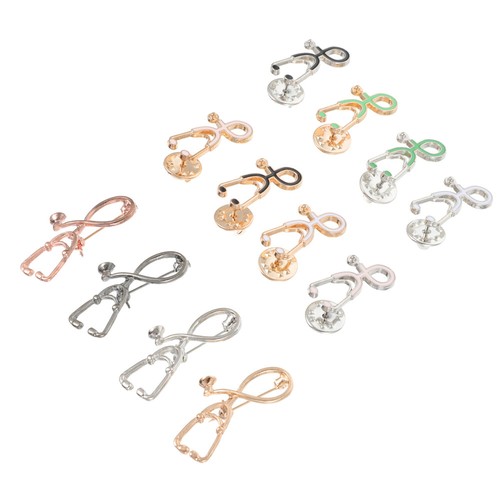 12 Pcs Vintage Brooch Stethoscope Badge Medical Pin Student Brooches ...