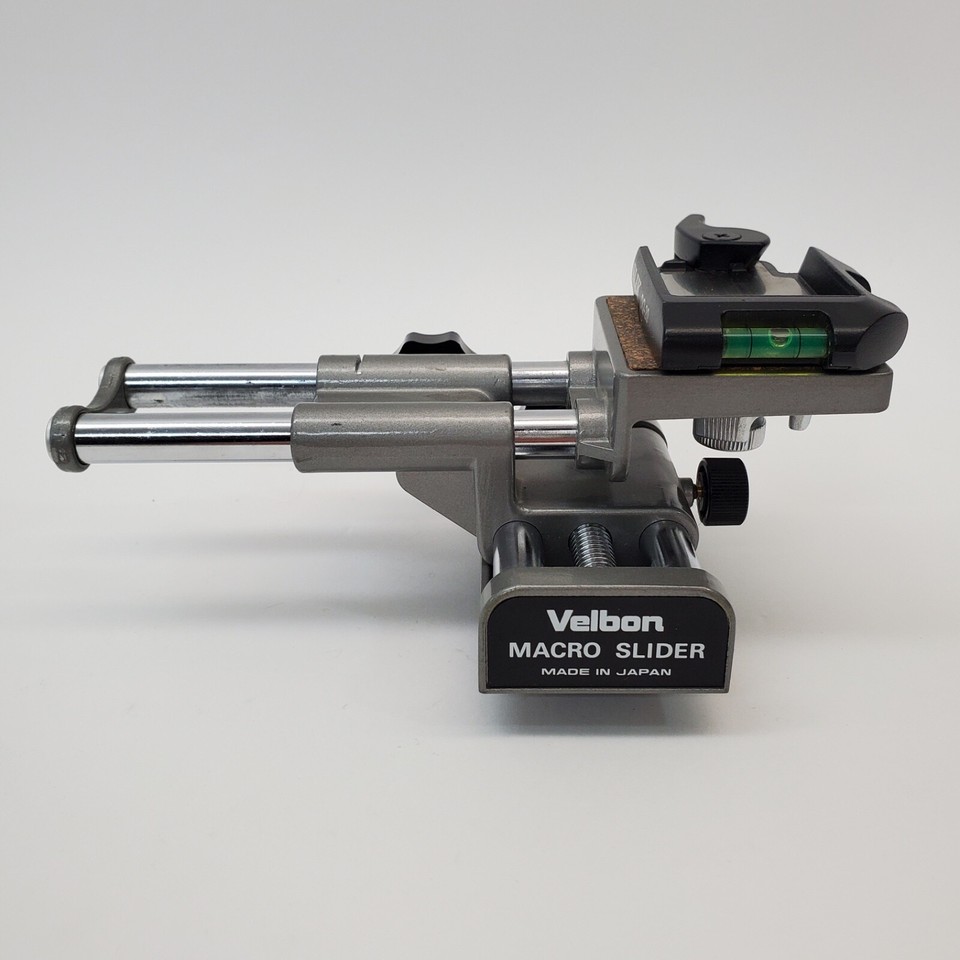 Velbon Macro Slider Tripod Head Rail w/SLIK DQ-20 Levelling Shoe | eBay