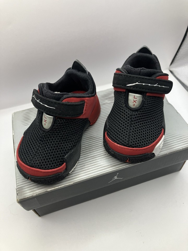 Jordan LX2 (TD) 3C BLACK/MET SILVER-VAR RED-WHITE NOIR/ARGMET RPRO-BLA ...