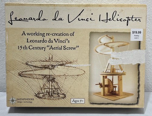 Leonardo da Vinci Aerial Screw Helicopter Flying Machine Kit ...