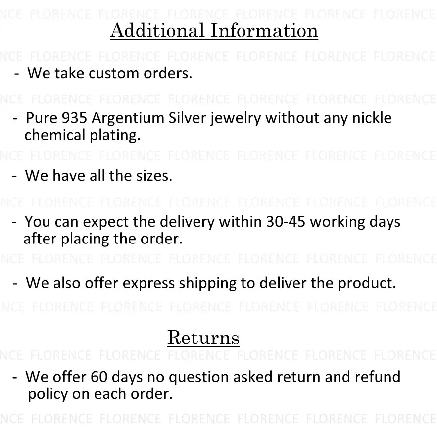 Genuine Sapphire With Solid 935 Silver Costum Your Letter Pendant Cuban ...