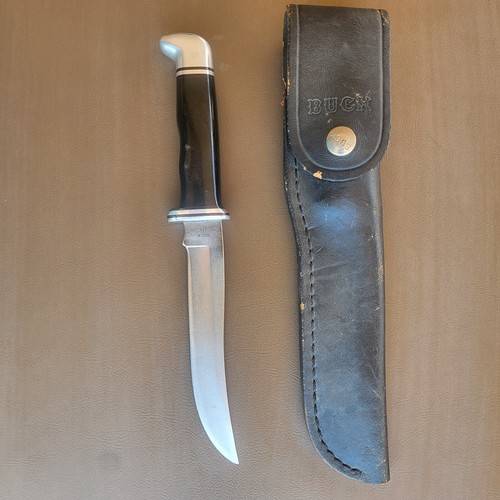 Buck Model #121 Fisherman Fixed Blade Knife Pre-owned W/Original Sheath ...