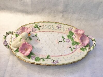 Avon China Springtime Platter with Duck and Flowers | eBay