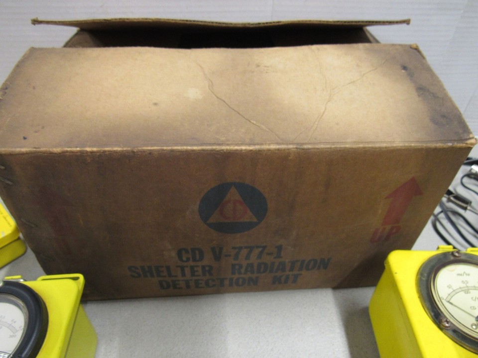 US Civil Defense CD Radiation Detection Set Geiger Counter Model 6 & 6A ...