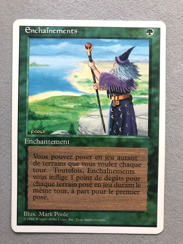 Mtg Carte Magic Fwb Fastbond French LP | eBay