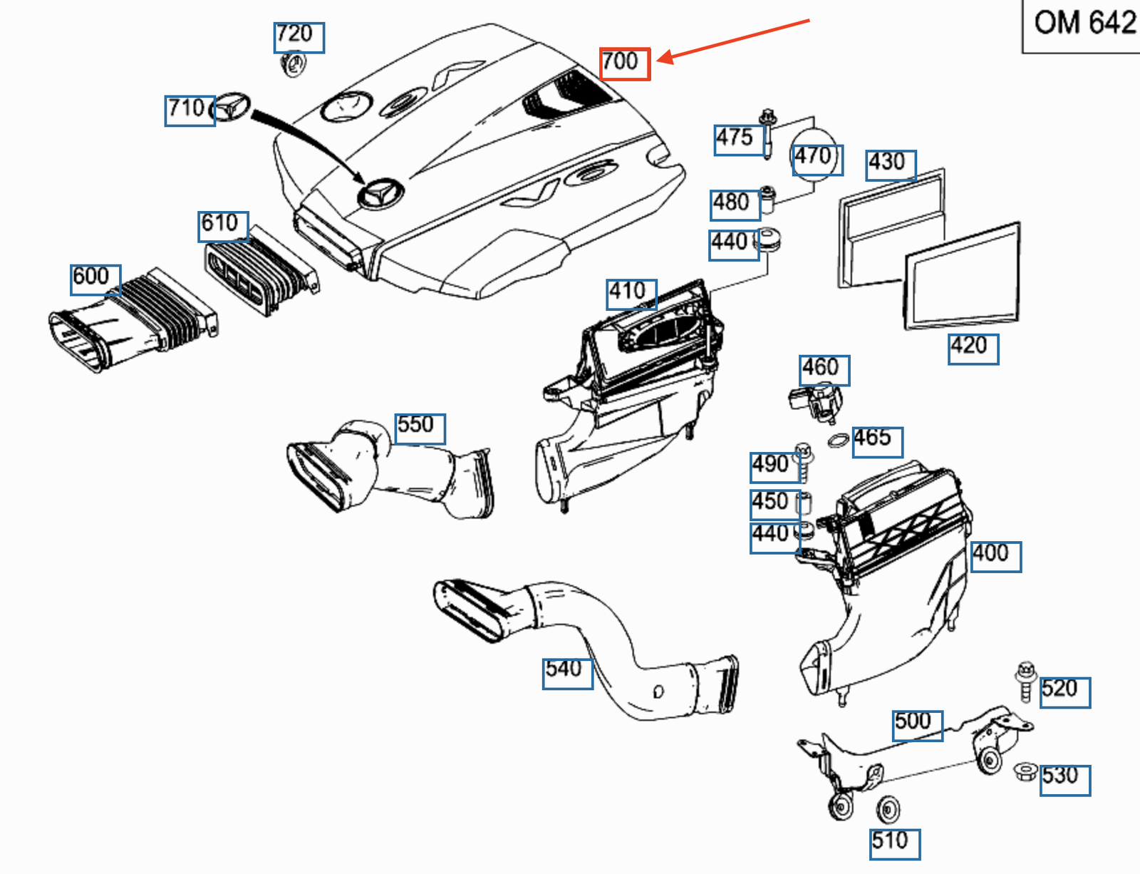 Mercedes-Benz Engine Cover W166 GLE Ml V6 Om642 CDI for sale online | eBay