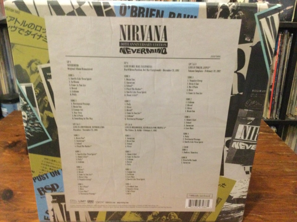 Nirvana - Nevermind SUPER DELUXE 30th Anniversary Edition Vinyl 8xLP +7 ...