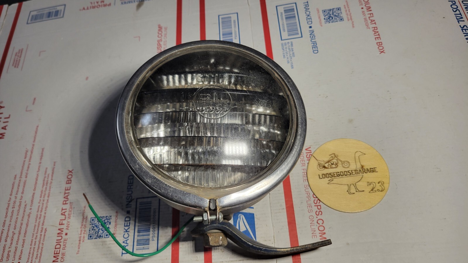PAIR PER LUX 200T STAINLESS FOG/DRIVING LIGHTS/LOUVERED/HOT RAT ROD ...