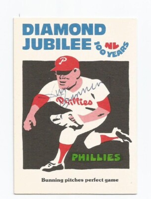 JIM BUNNING AUTO AUTOGRAPH CARD HALL OF FAME! US SENATOR TOO! | eBay