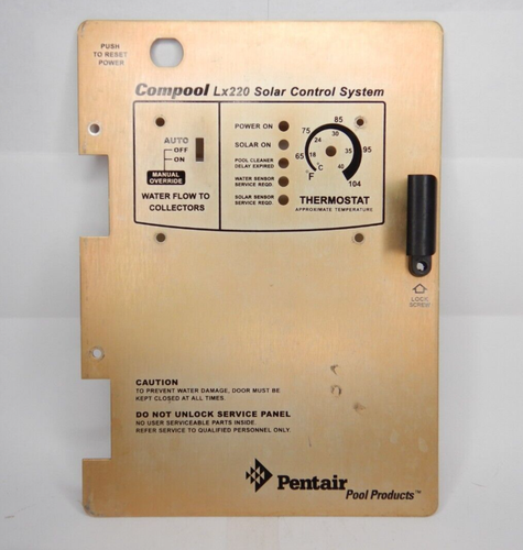 Pentair Compool LX-220 BEZEL Replacement Solar Control Panel LX220 | eBay