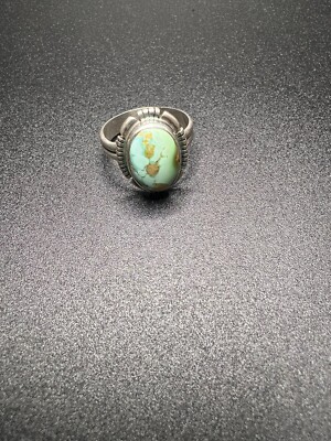 Jerry Faires Anglo Turquoise Sterling Silver Ring 7.5 | eBay