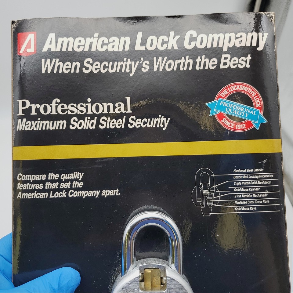 American Lock Company Model 700 Padlock Cutaway Merchandise Display ...