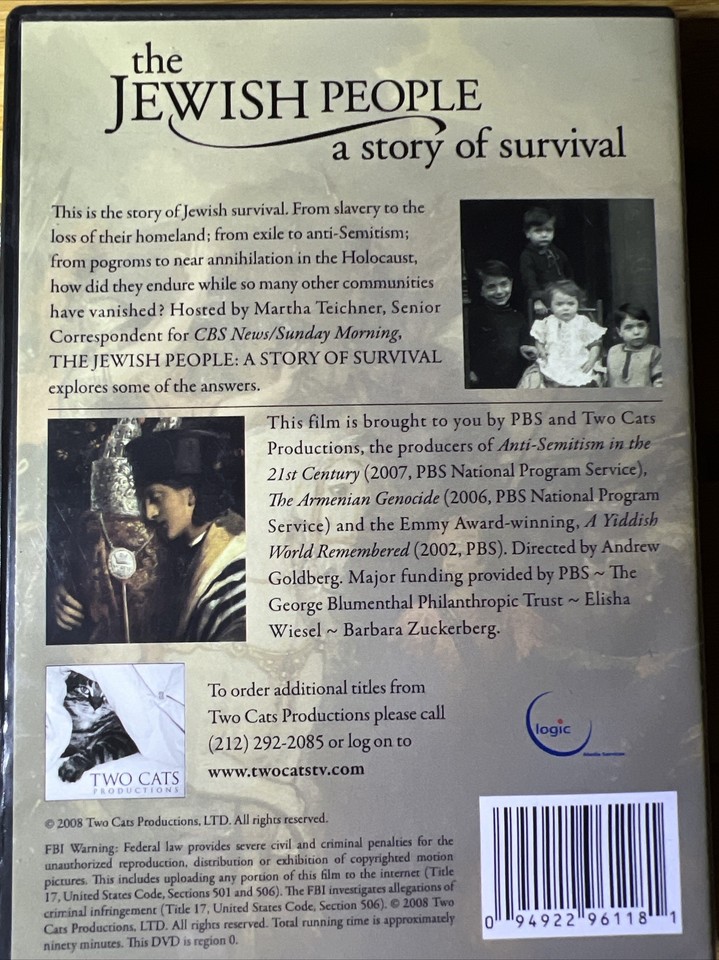 The Jewish People A Story of Survival (DVD, 2008) | eBay