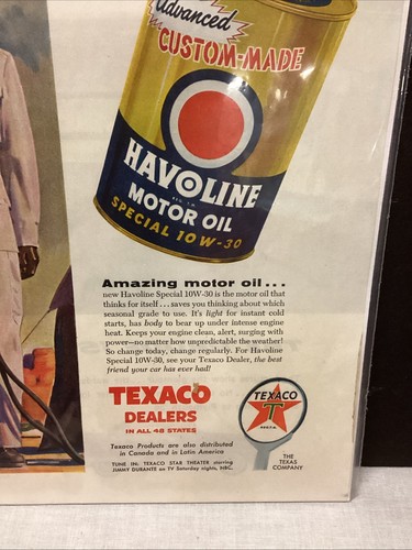 Copper Man Army Quartermaster Corps clothing robot Texaco Oil ad 1956 ...