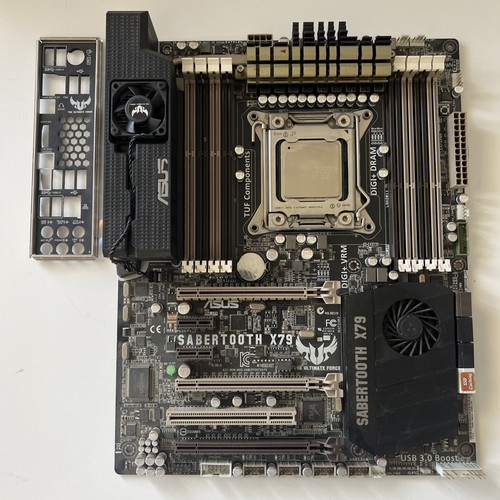 ASUS Sabertooth X79 LGA2011 ATX Motherboard i7-3820 & I/O Shield ...