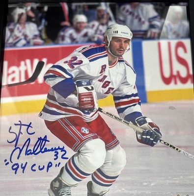 Stephane Matteau NY Rangers Signed & Multi-Inscribed NHL “94 Cup ...