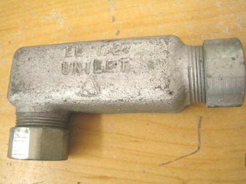 LL 1/2'' Appleton UNILET Rigid Conduit Body Aluminum | eBay
