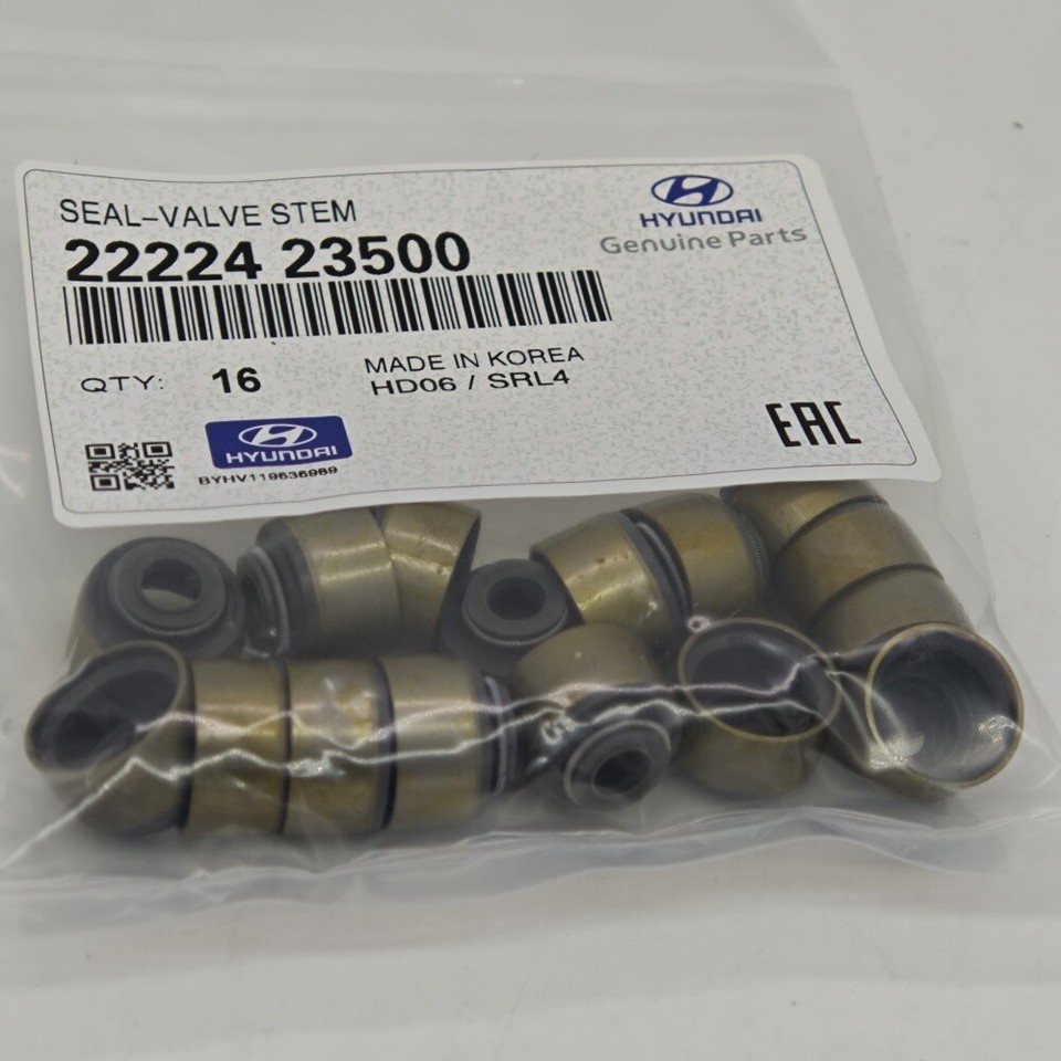 16PCS Viton Valve Stem Seals fits for 93-12 Hyundai 01-11 Kia OEM 22224 ...