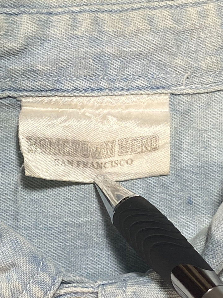 Vtg Jim Morrison / the Doors 90's band Denim Look Shirt XL Long Sleeve ...