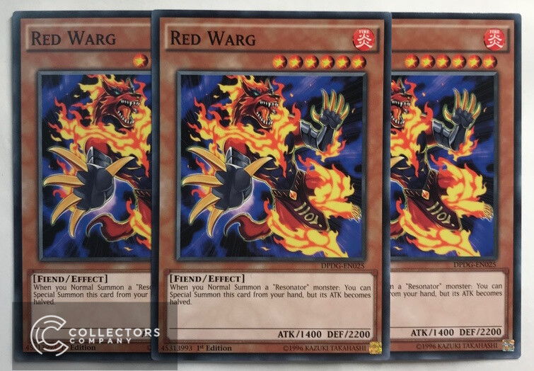 Yu-Gi-Oh! DPDG-EN025 - 3 x Red Warg - 1st edition - Common | eBay Australia