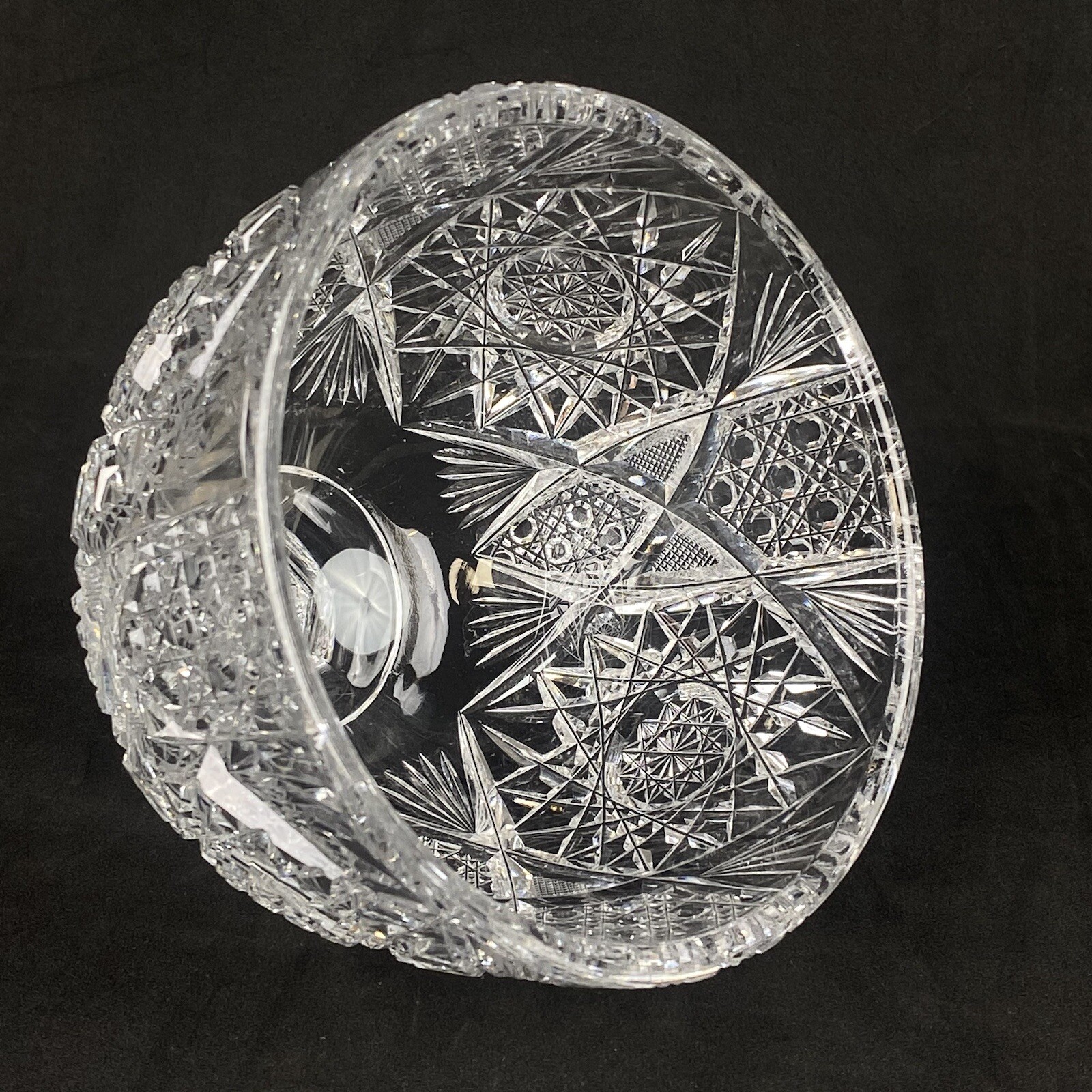 Vintage EAPG American Brilliant Period Cut Glass Crystal Butter Dish ...