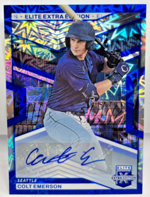 Colt Emerson 2023 Panini Elite Extra Edition BLUE FOTL Autograph Auto ...
