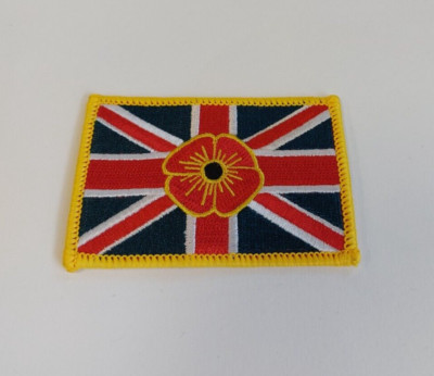 Union Flag Union Jack Poppy Patch Forces Mods OI! SEW - IRON ON PATCH ...