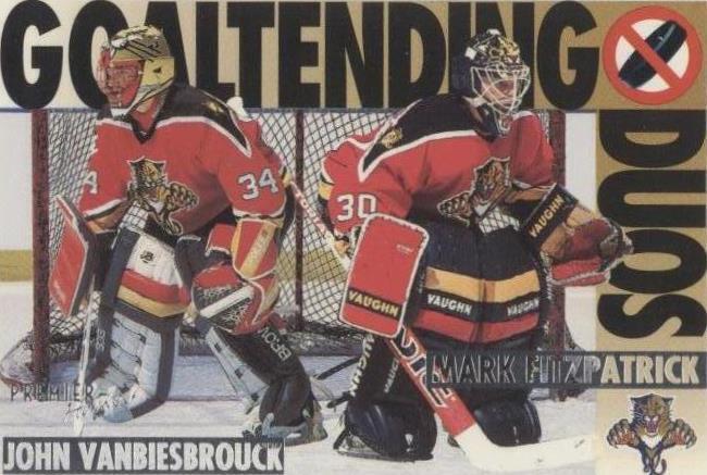 1994-95 Topps Premier - Goaltending Duos John Vanbiesbrouck, Mark ...
