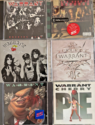 Warrant 6 CD Lot 80's Hard Rock Hair Metal Band Jani Lane Rare | eBay