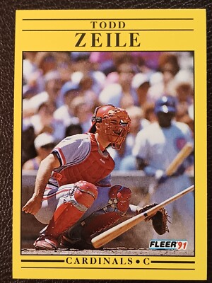 TODD ZEILE ST. LOUIS CARDINALS 1991 FLEER BASEBALL CARD #654 | eBay