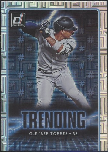 2021 Donruss Gleyber Torres Trending Insert Vector Parallel Yankees # ...
