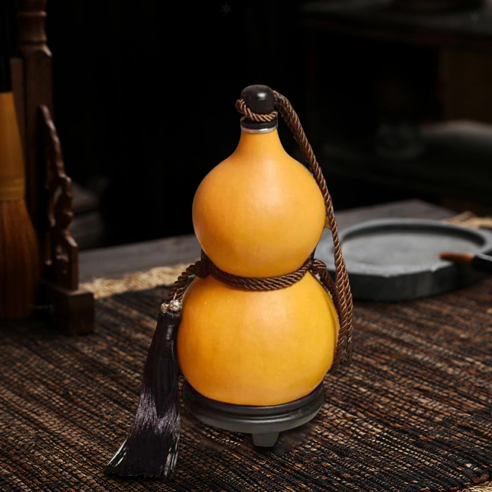 Gourd Hip with Base with Tassel Rope Gourd Bottle Large Capacity Jug ...