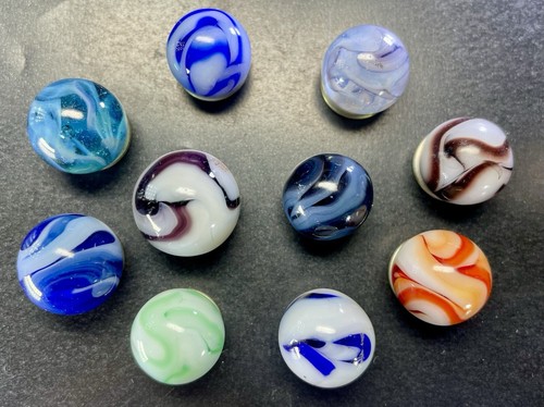 Vintage Marbles. Dug Ravenswood WV Swirls. Lot Of 10. . 5/8 +- | eBay