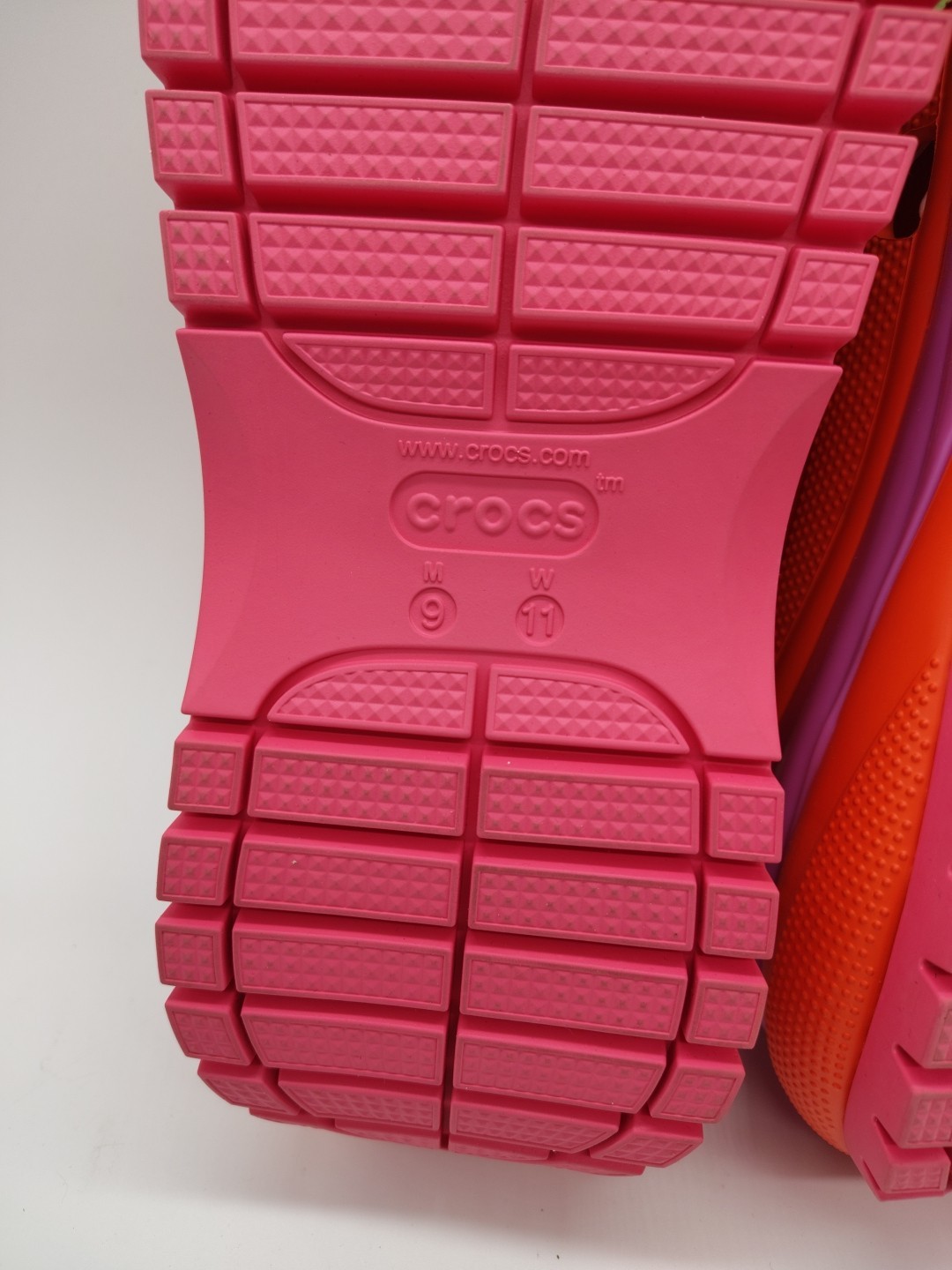 Crocs Mega Crush Clog Men's 9 Women's 11 Lava Red Orange Purple Pink ...