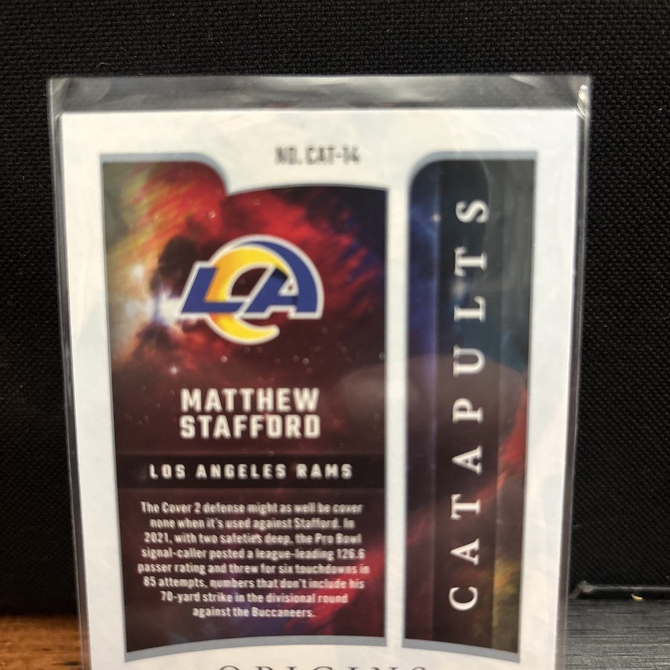2022 Panini Origins - Catapults #CAT-14 Matthew Stafford | eBay