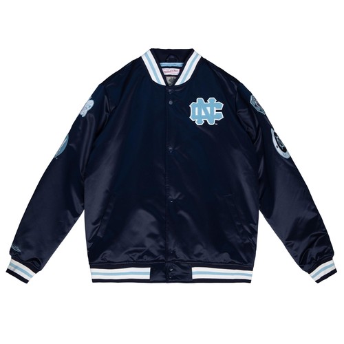 Men's Mitchell & Ness Navy Blue NCAA UNC Champ City Heavyweight Jacket ...