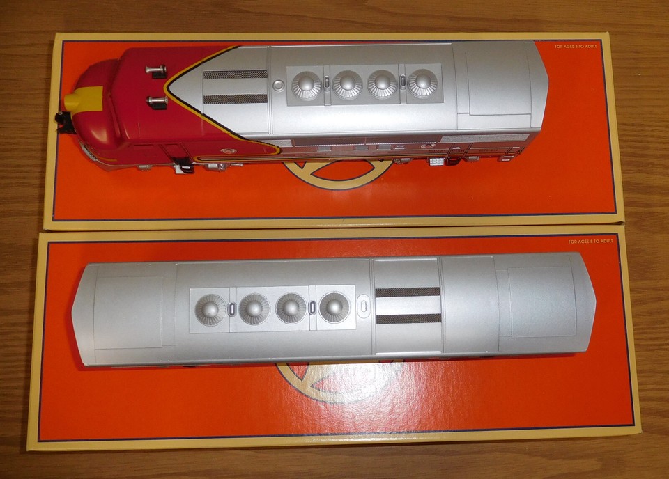 LIONEL 6-18130 SANTA FE SF RED WARBONNET F3 AB DIESEL ENGINE TRAIN O ...