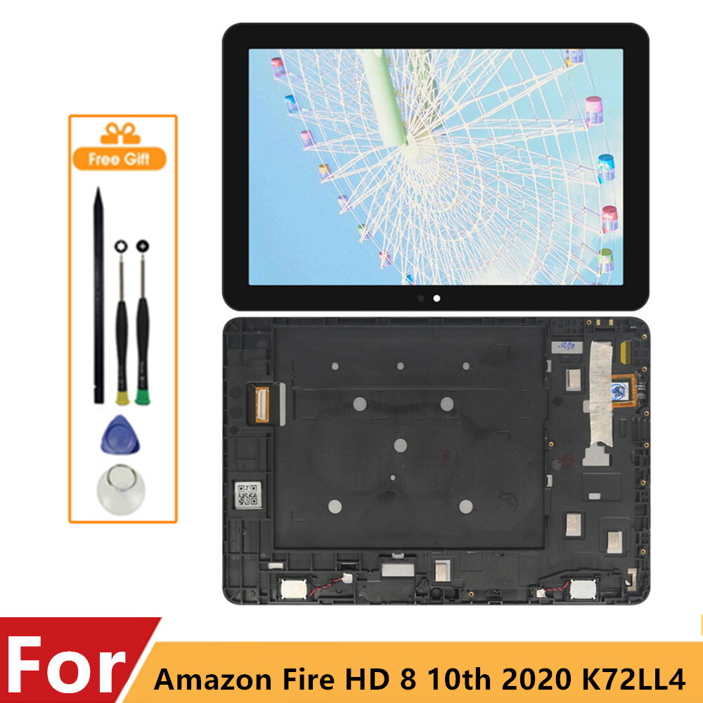 Display LCD Touch Screen Frame Digitizer For Amazon Fire HD 8 10th 2020 ...