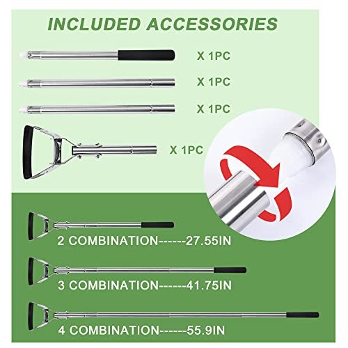 Garden Hoe for Weeding Long Handle Hula Hoe Stirrup Hoe Garden Tool ...