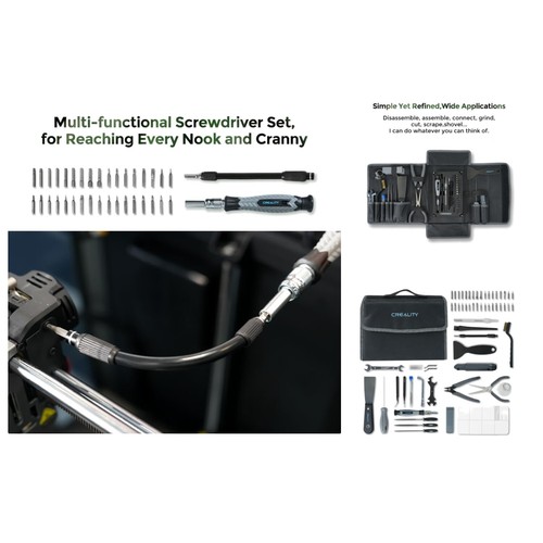Comprehensive Creality 3D Printer Tool Kit: Nozzle Cleaners, Wrenches ...