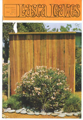 1972 Lasca Leaves Magazine Junipers Air Pollution Dwarf Oleander CA ...