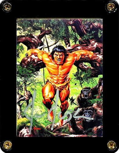 TARZAN OF THE APES TRADING CARD 3 SIGNED BY ARTIST JOE JUSKO | eBay