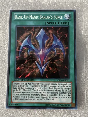 YuGiOh - Rank-Up-Magic Barian's Force - CT10-EN015 - SR - Limited Ed ...