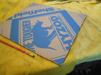 HYZOD CLEAR POLYCARBONATE SHEET glazing plastic flat stock 1/4" x 13 1/ ...